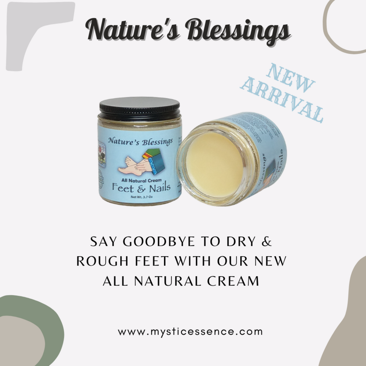 Natural Foot Cream – Mystic Essence